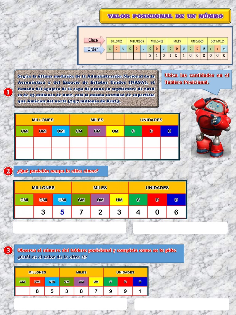 Valor Posicional de Un Número | PDF