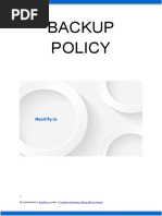Backup Policy Template | PDF | Backup | Authentication