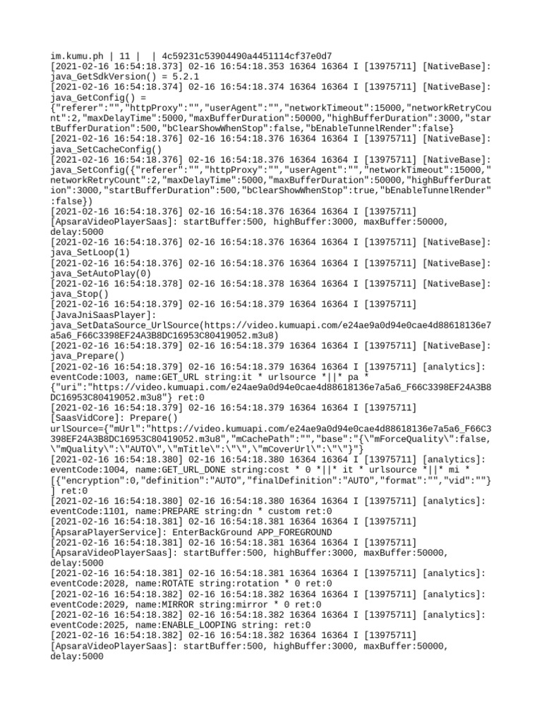im.kumu.ph Log File Analysis | PDF | Codec | Software