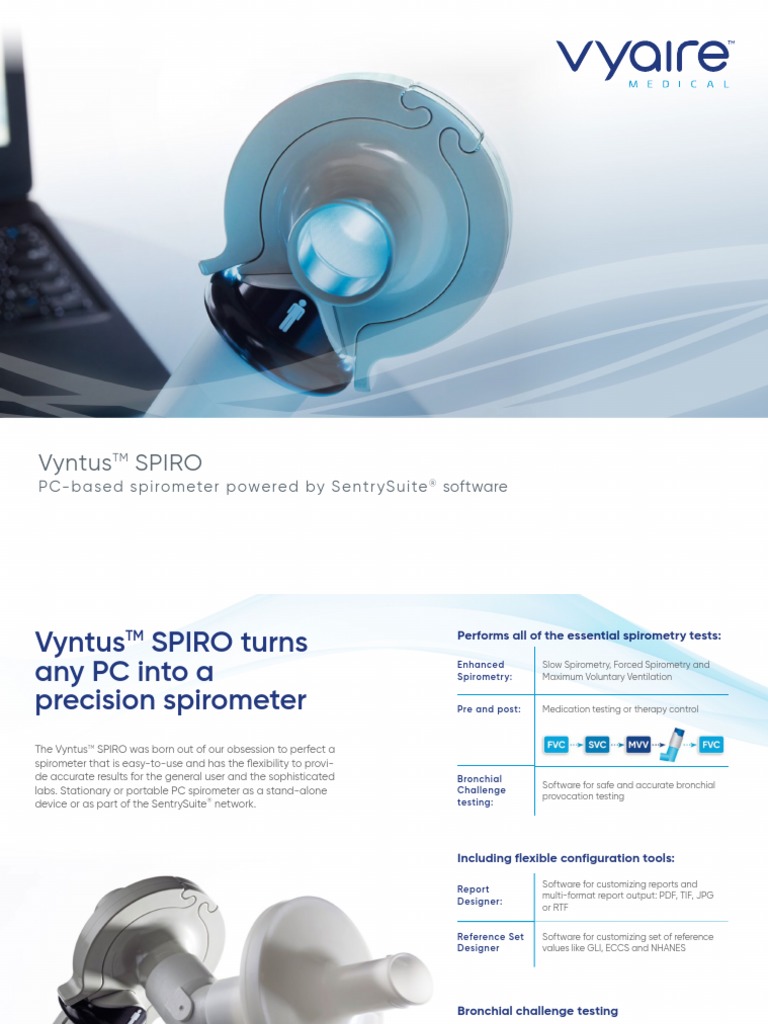 VYR-INTL-1900027 Vyntus SPIRO Brochure View | PDF | Calibration | Usb