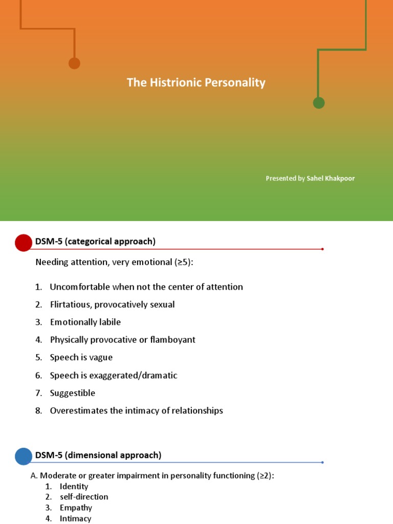 Borderline and Histrionic Personality Disorders | PDF | Borderline ...