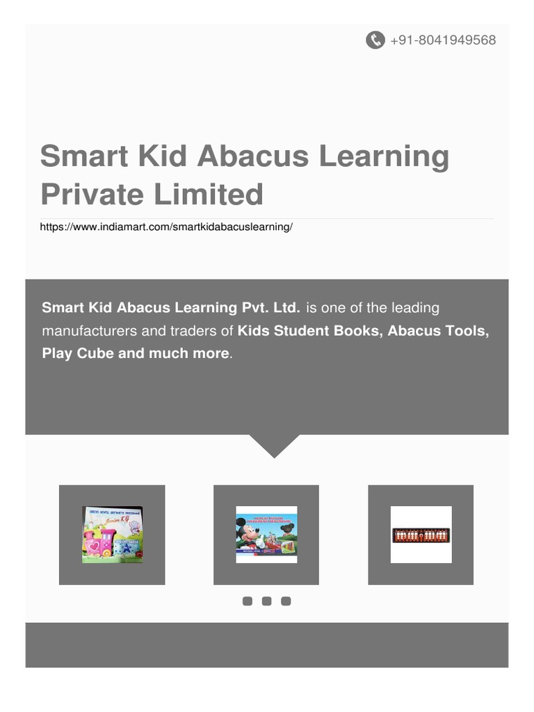 Smart Kid Abacus Learning Private Limited | PDF | Economies