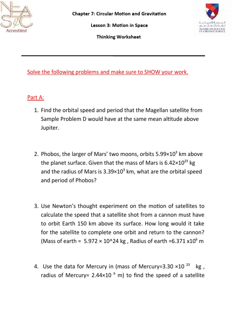 Solve The Following Problems and Make Sure To SHOW Your Work | PDF ...
