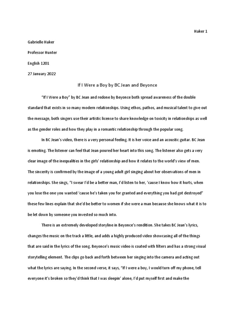 Rhetorical Analysis | PDF | Beyoncé