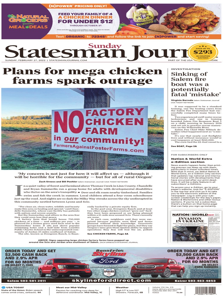 Plans For Mega Chicken Farms Spark Outrage: QEAJAB-07402r | PDF