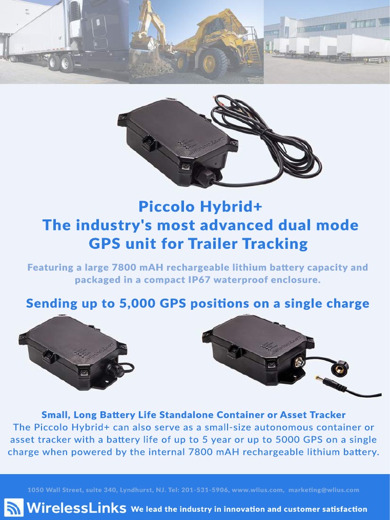 Piccolo Hybrid+ The Industry's Most Advanced Dual Mode GPS Unit For ...