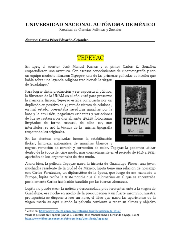 Tepeyac Pelicula Mexicana | PDF | México