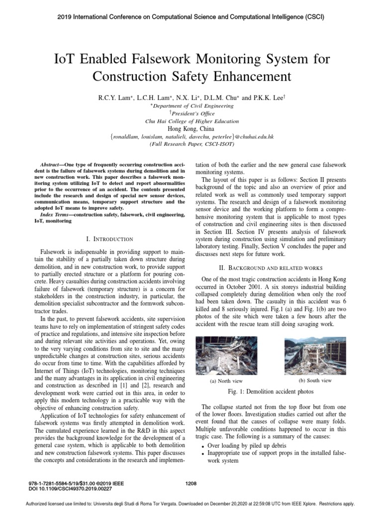 58.IoT Enabled Falsework Monitoring System For Construction Safety ...