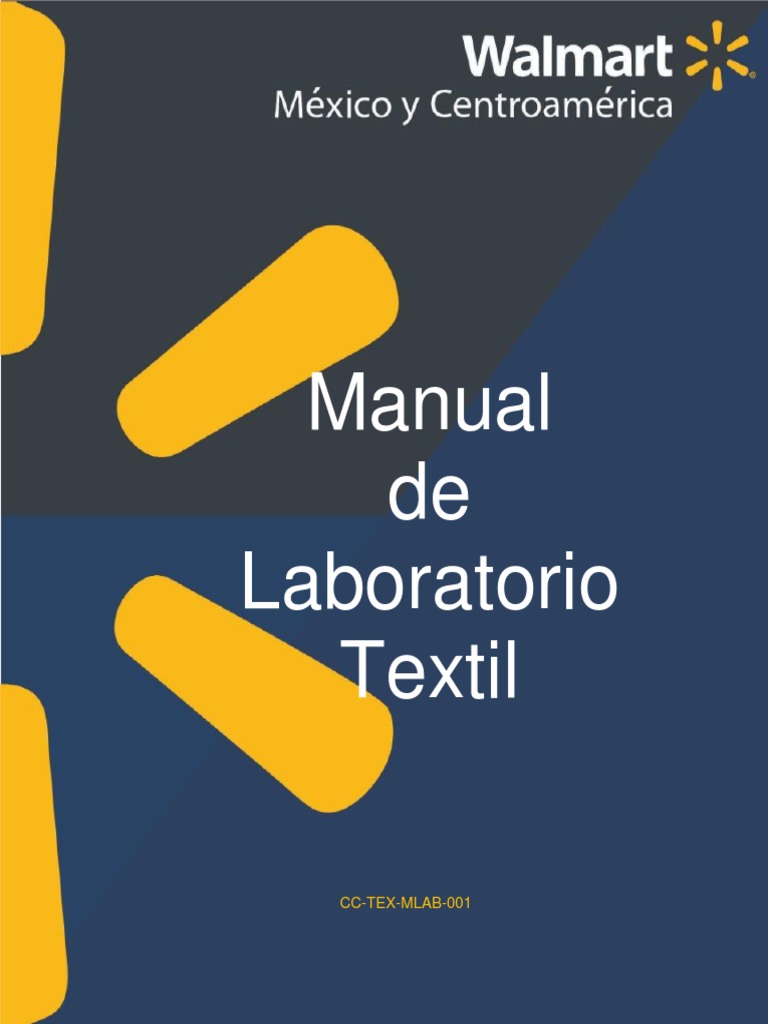 Manual de Laboratorio Textil | PDF | Calidad (comercial) | Laboratorios