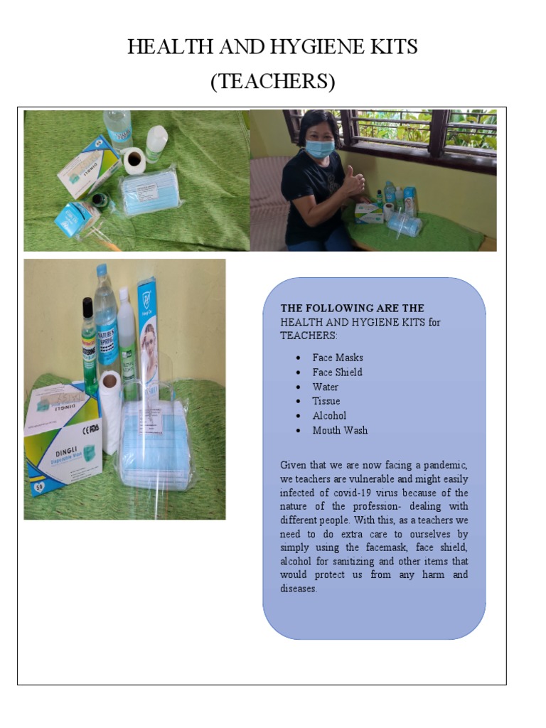 Health and Hygiene Kits (Teachers) : The Following Are The | PDF