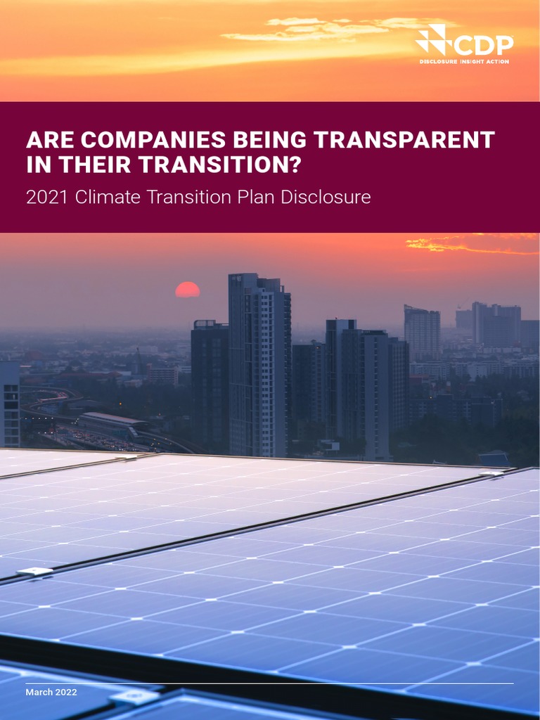 2021 Climate Transition Plan Disclosure | PDF | Business | Finance ...