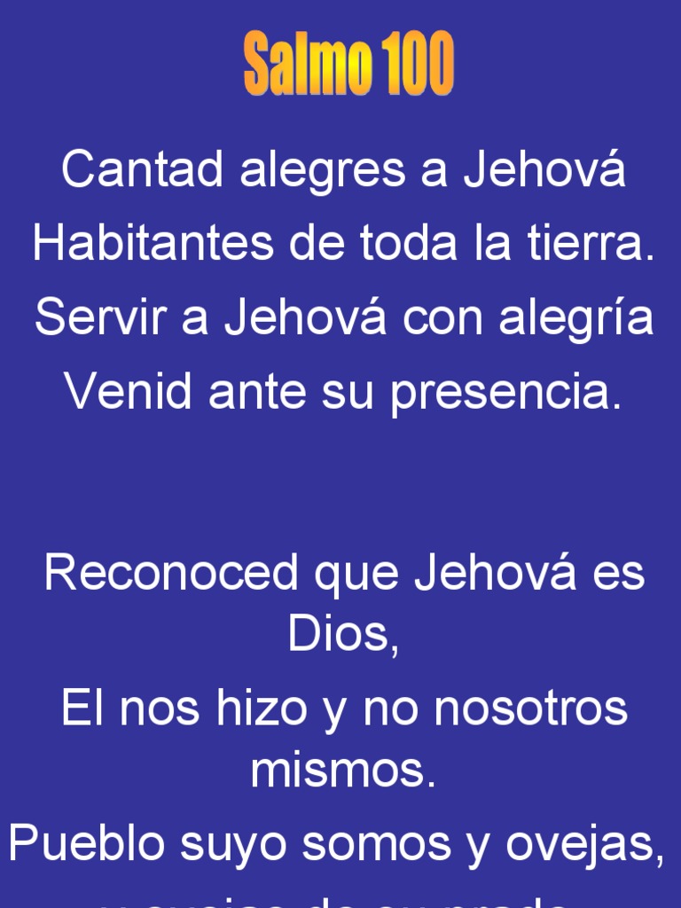 Salmo 100 | PDF