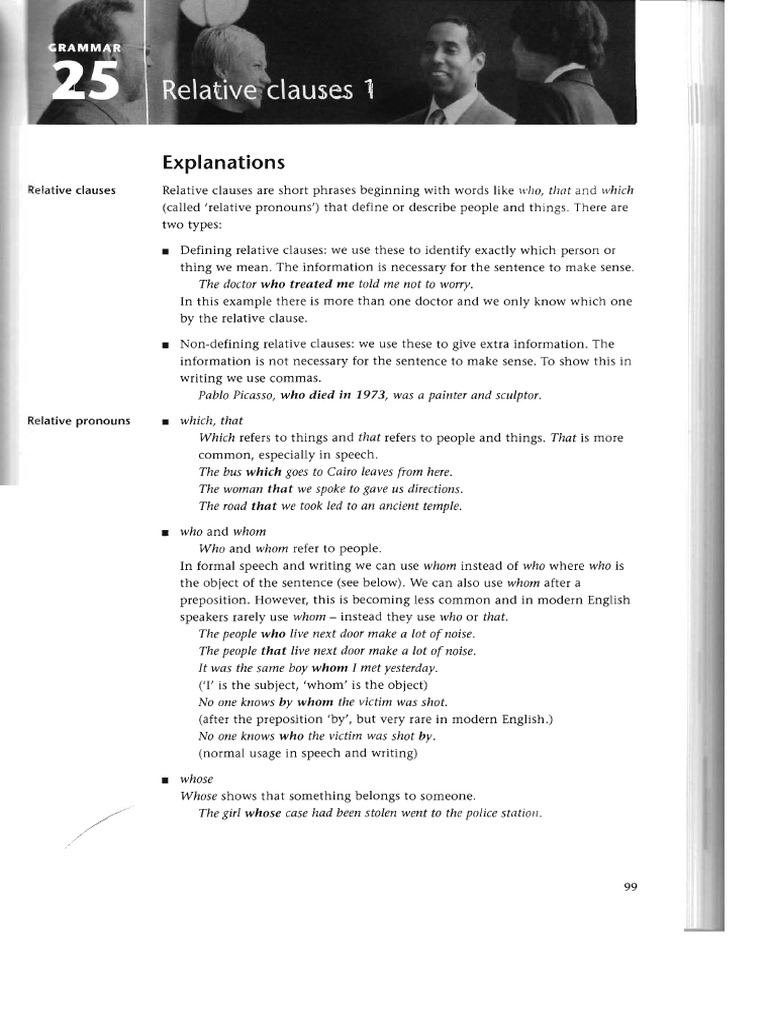 Relative Clauses VINCE | PDF | Linguistics | Syntax