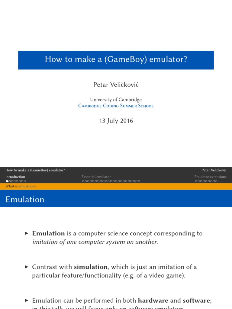 Emulation Gameboy | PDF | Central Processing Unit | Emulator