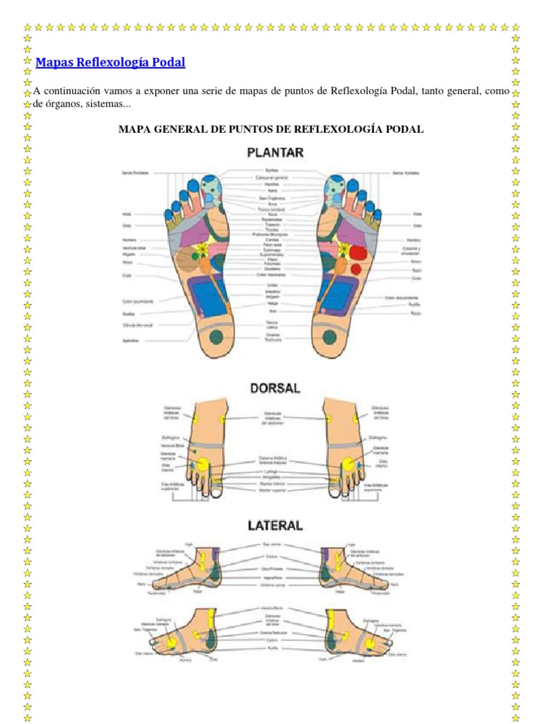 Mapa Reflexologia