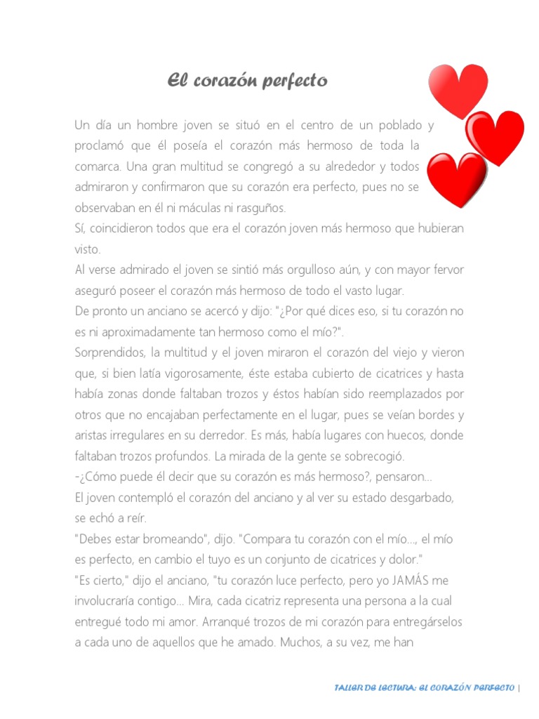 El Corazón Perfecto: Reflexiones sobre el Amor | PDF | Amor