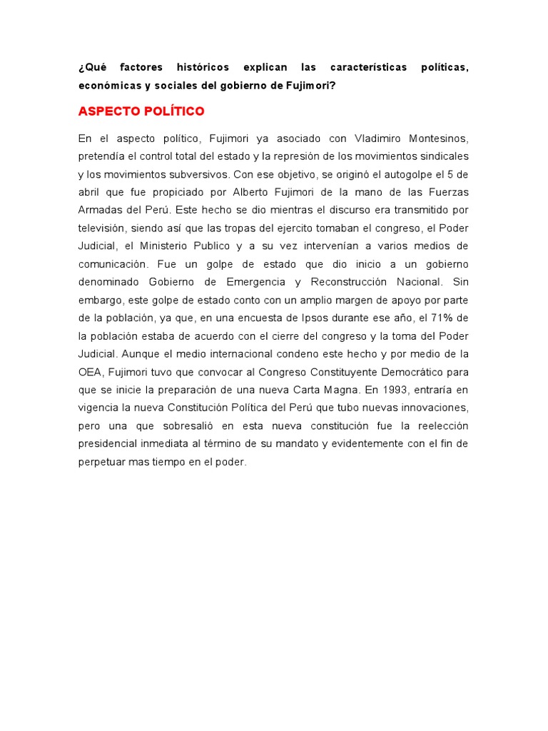 Aspectos Politicos | PDF