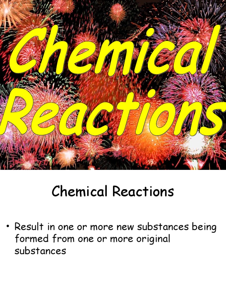 Chapter 7 - Chemical Reactions and Equations - Powerpoint Presentation ...