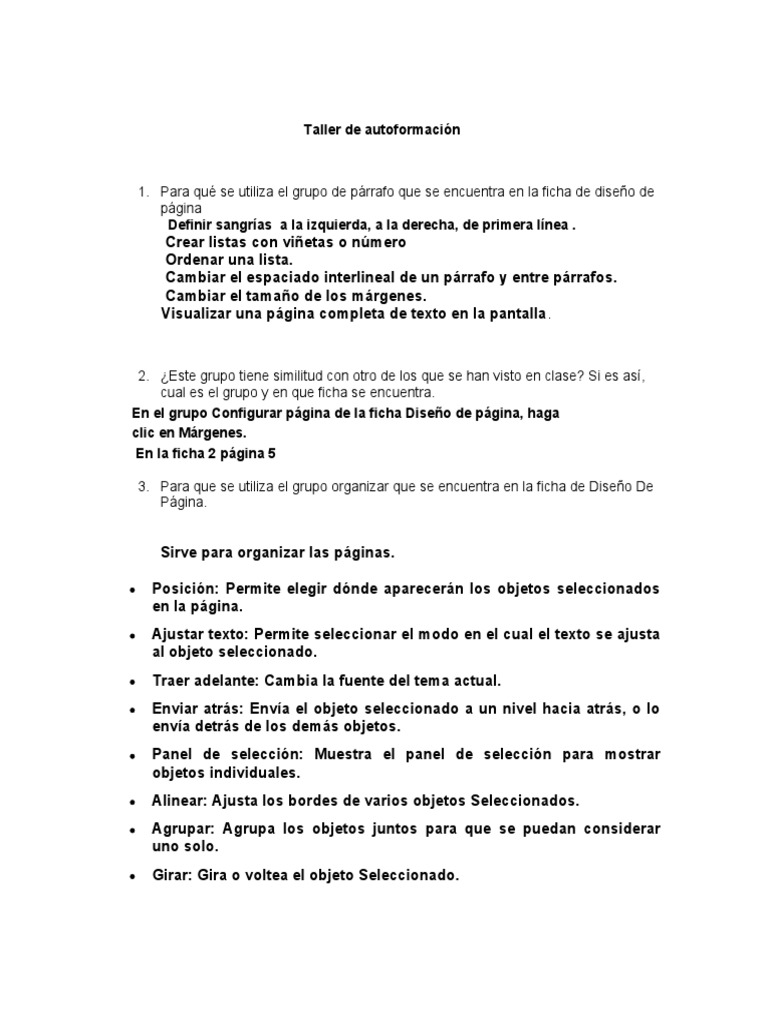 Ejercicio 3 Word Tabulaciones | PDF