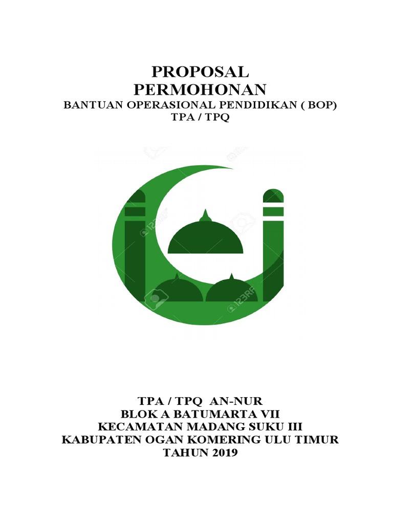 Proposal Bop TPQ An Nur | PDF
