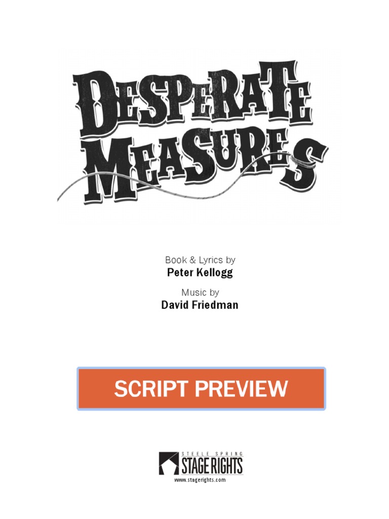 Desperate Measures Preview | PDF