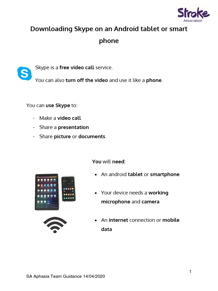 Download Skype on Android Guide | PDF