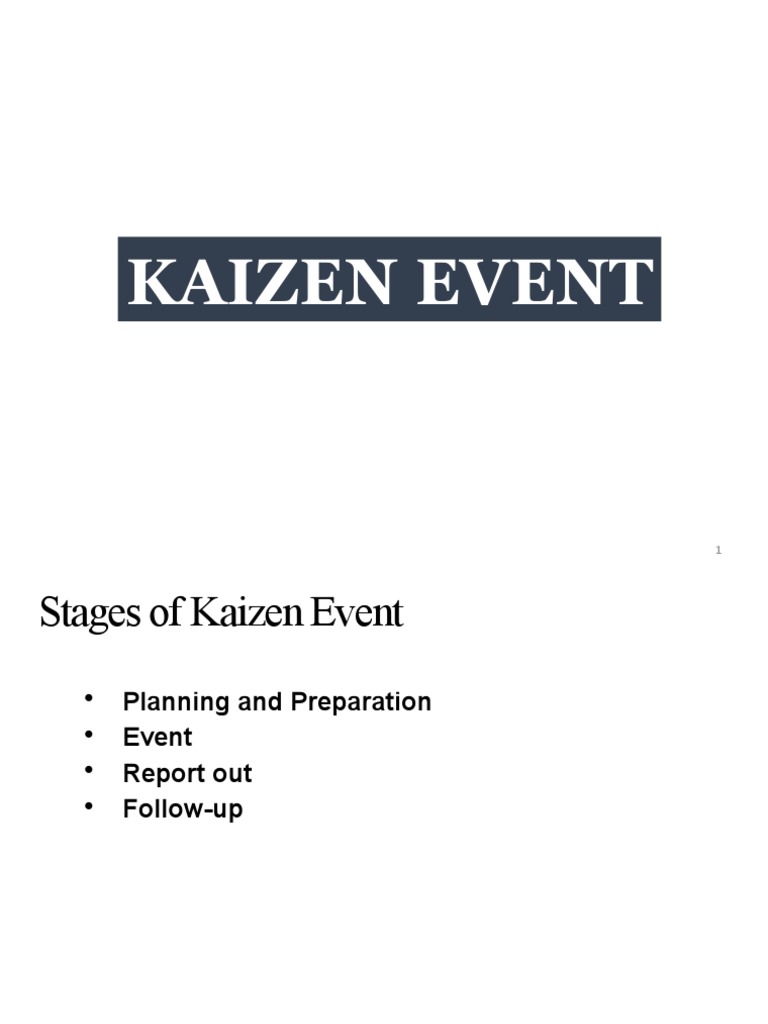 Kaizen Event | PDF | Business