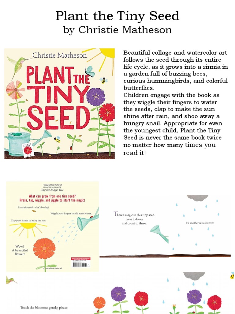Interactive Seed Planting Book for Kids | PDF