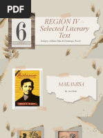 Makamisa: Rizal's Unfinished Third Novel | PDF | Tagalog Language