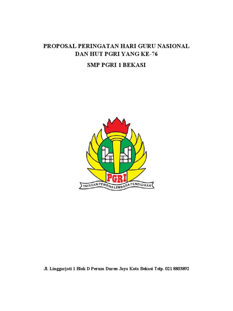Proposal Peringatan Hut Pgri Dan HGN Real | PDF