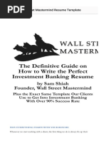WSO Template for Finance Resumes | PDF | Mergers And Acquisitions ...