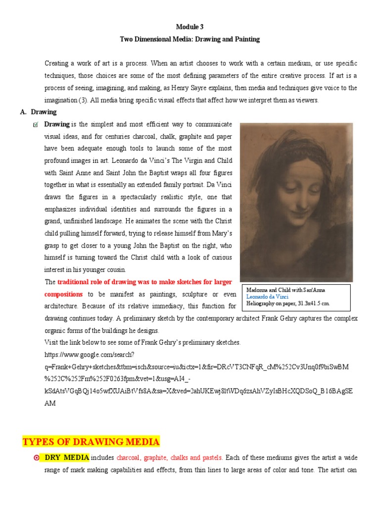 Exploring Two-Dimensional Media | PDF | Paint | Paintings