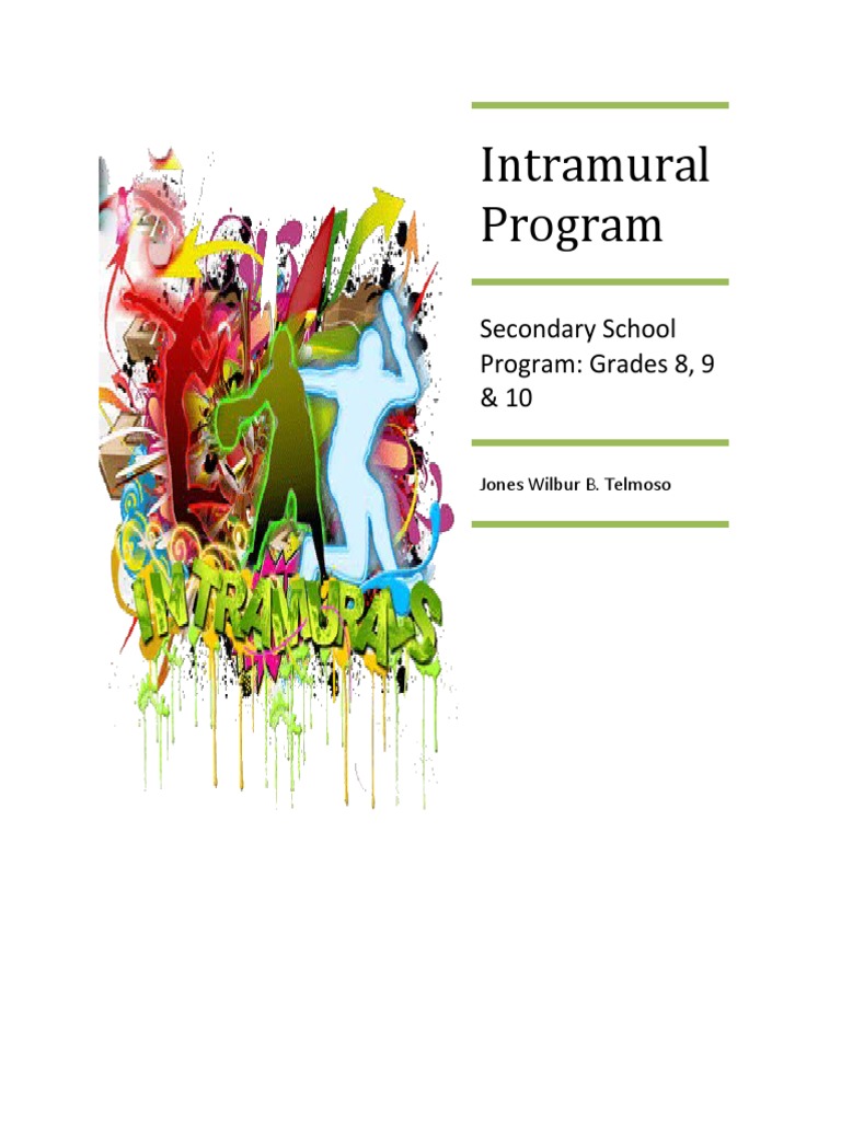 Intramural Program Planning Assignment | PDF | Teachers | Sports