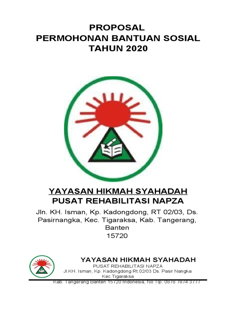 Proposal Permohonan Bansos | PDF