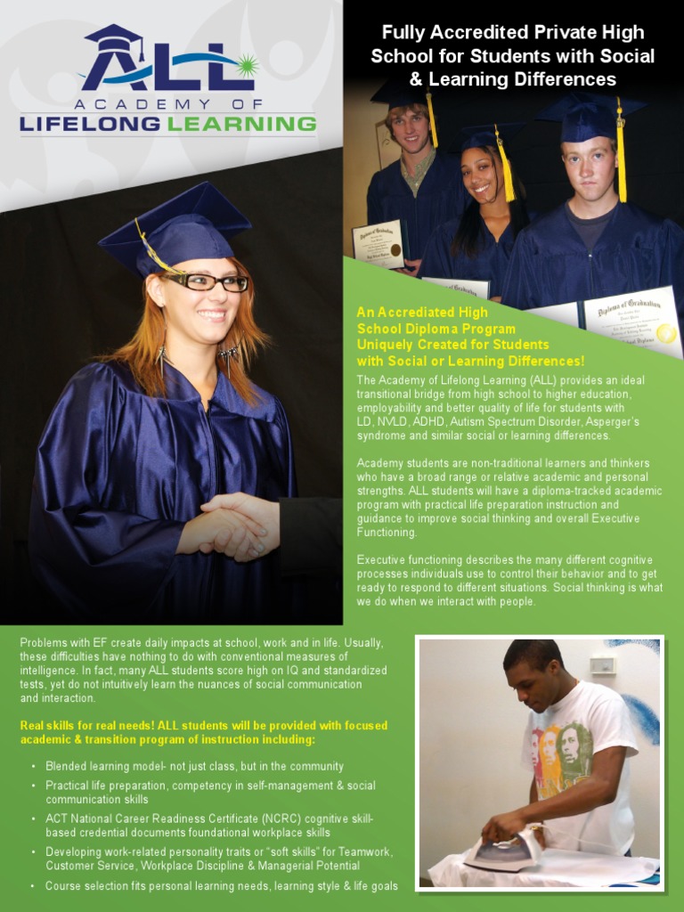 Academy of Lifelong Learning E-Brochure | PDF | Learning Disability ...