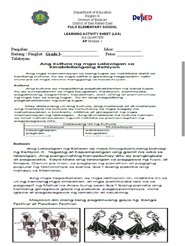 Pangalan: - Iskor: - Baitang / Pangkat: Grade 3 - Petsa: - Talakayan | PDF