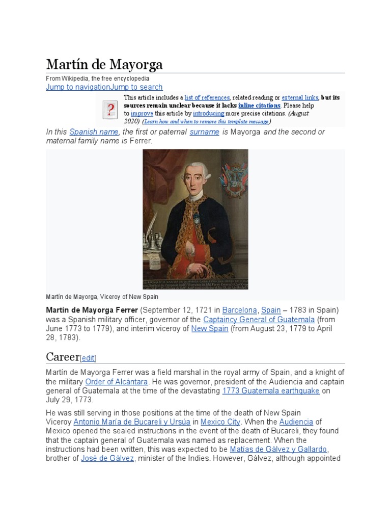 Martín de Mayorga | PDF | Spanish Colonization Of The Americas ...