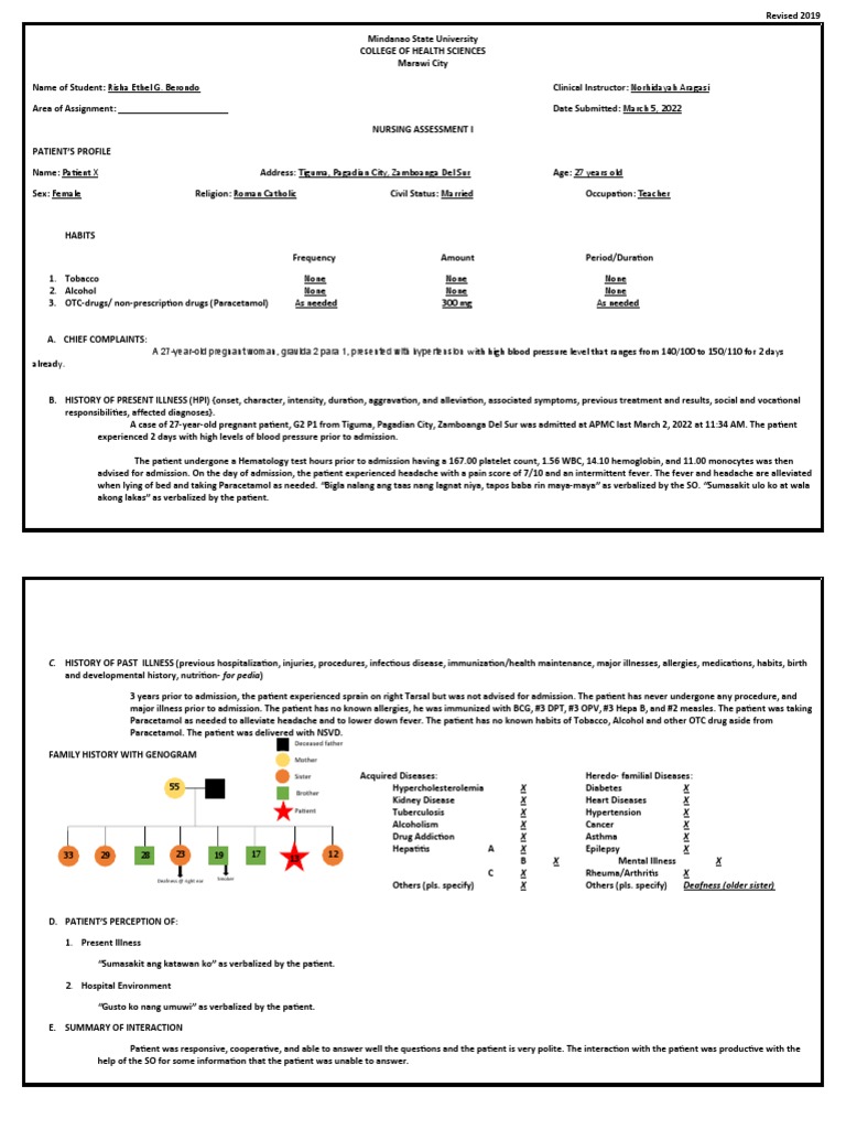 PA Tool Revised 2019 111 | PDF | Blood Vessel | Circulatory System