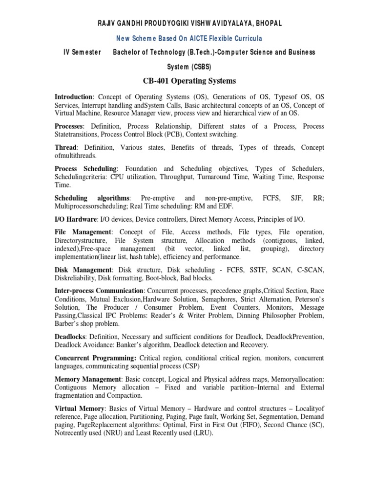 CB401 Operating System | PDF