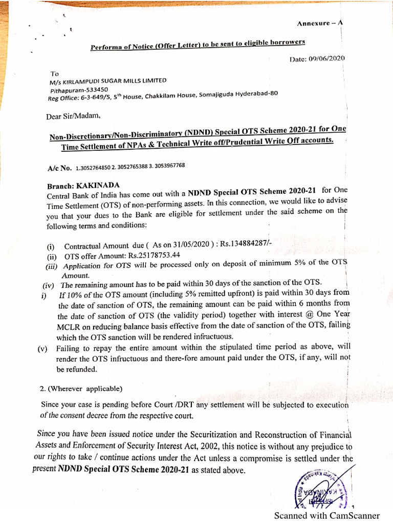 Ots Offer Letter | PDF