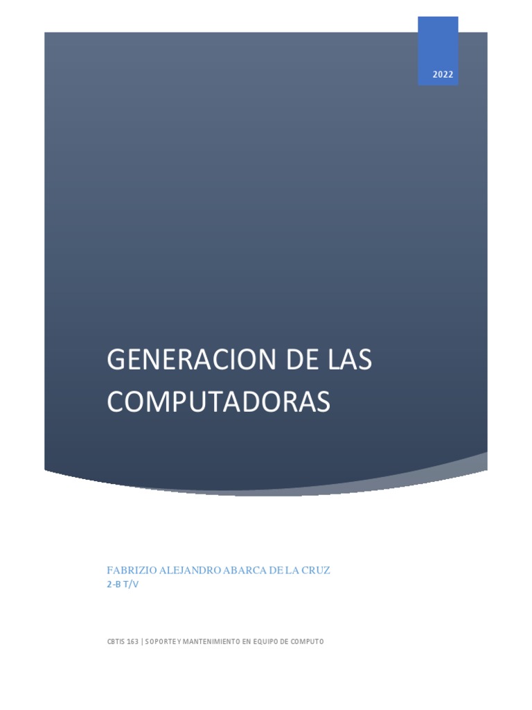 Generaciones | PDF | Microprocesador | Circuito integrado