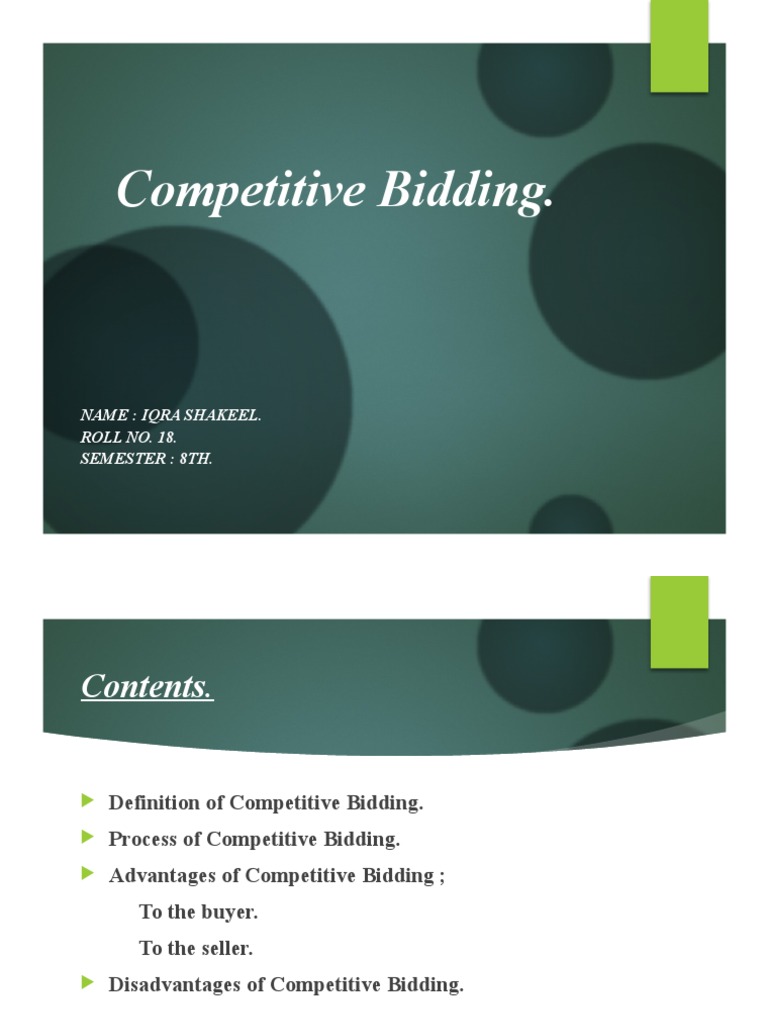 Competitive Bid-WPS Office | PDF | Procurement | Request For Proposal