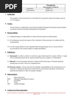 Document Control Procedure Example | PDF | Document | Specification ...