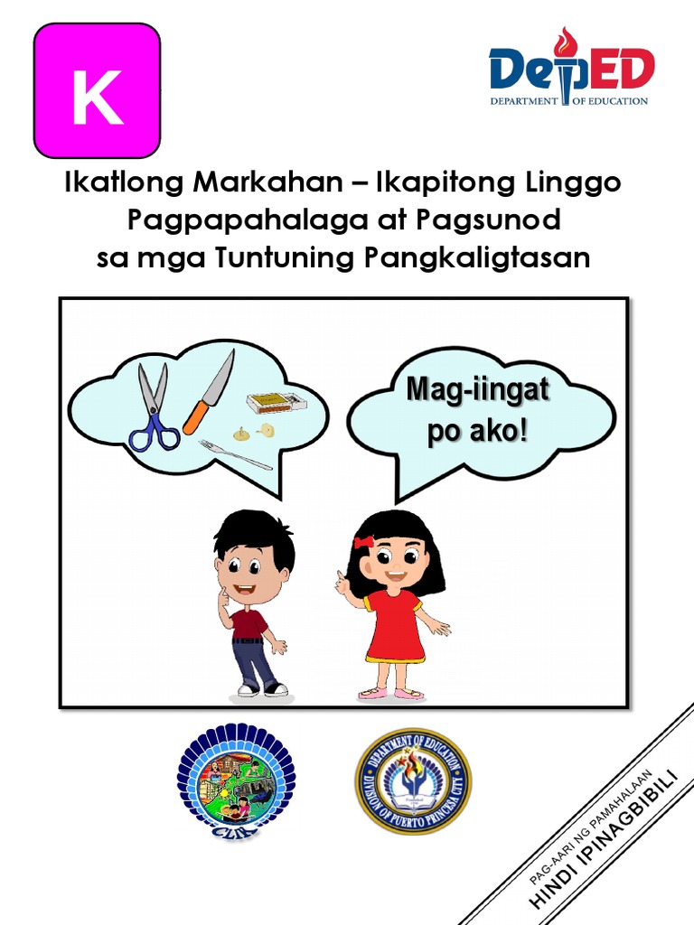 Kindergarten - q3 - Week7 - Worksheets - Pagpapahalaga at Pagsunod Sa ...