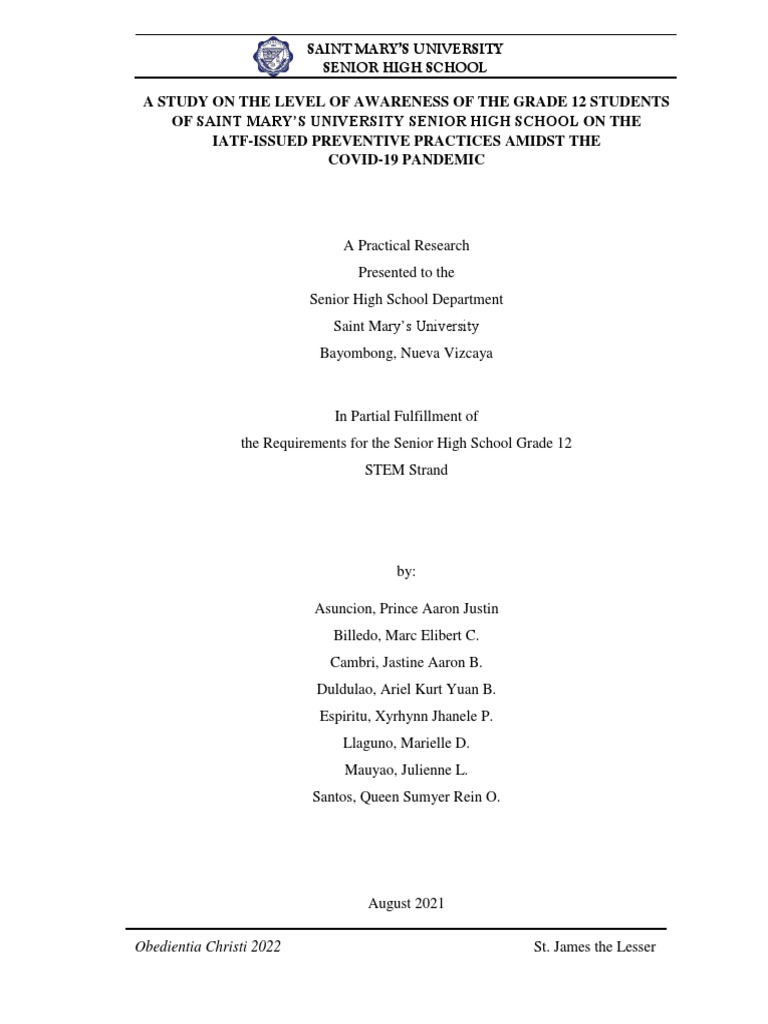 Sample Paper 2 Iatf Protocol1 | PDF | Pandemic | Quarantine