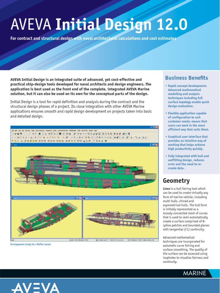 AVEVA Initial Design 12.0: Business Benefits | PDF | Hull (Watercraft ...