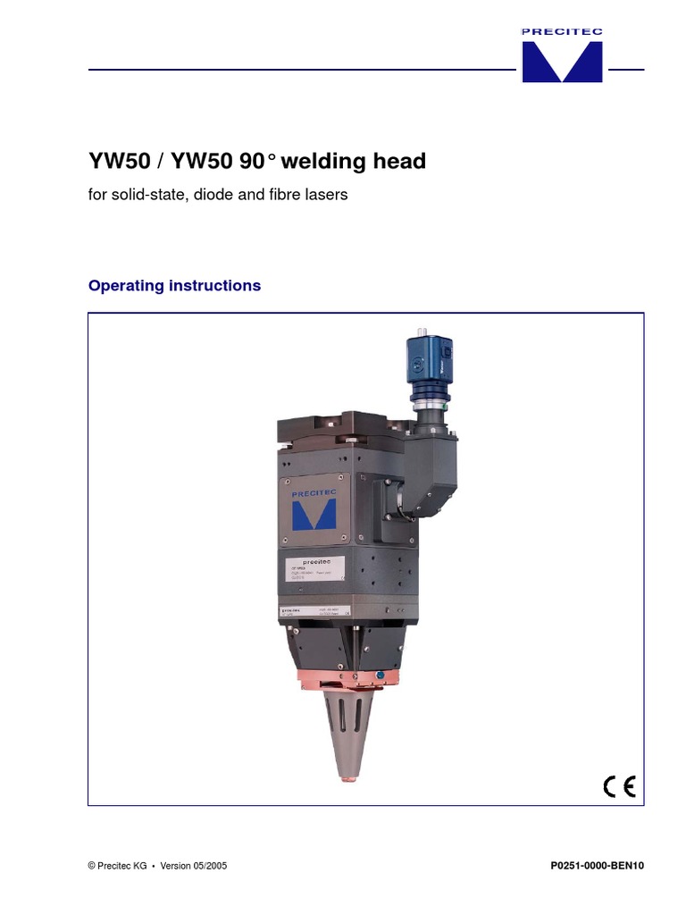 YW50 / YW50 90° Welding Head: For Solid-State, Diode and Fibre Lasers ...