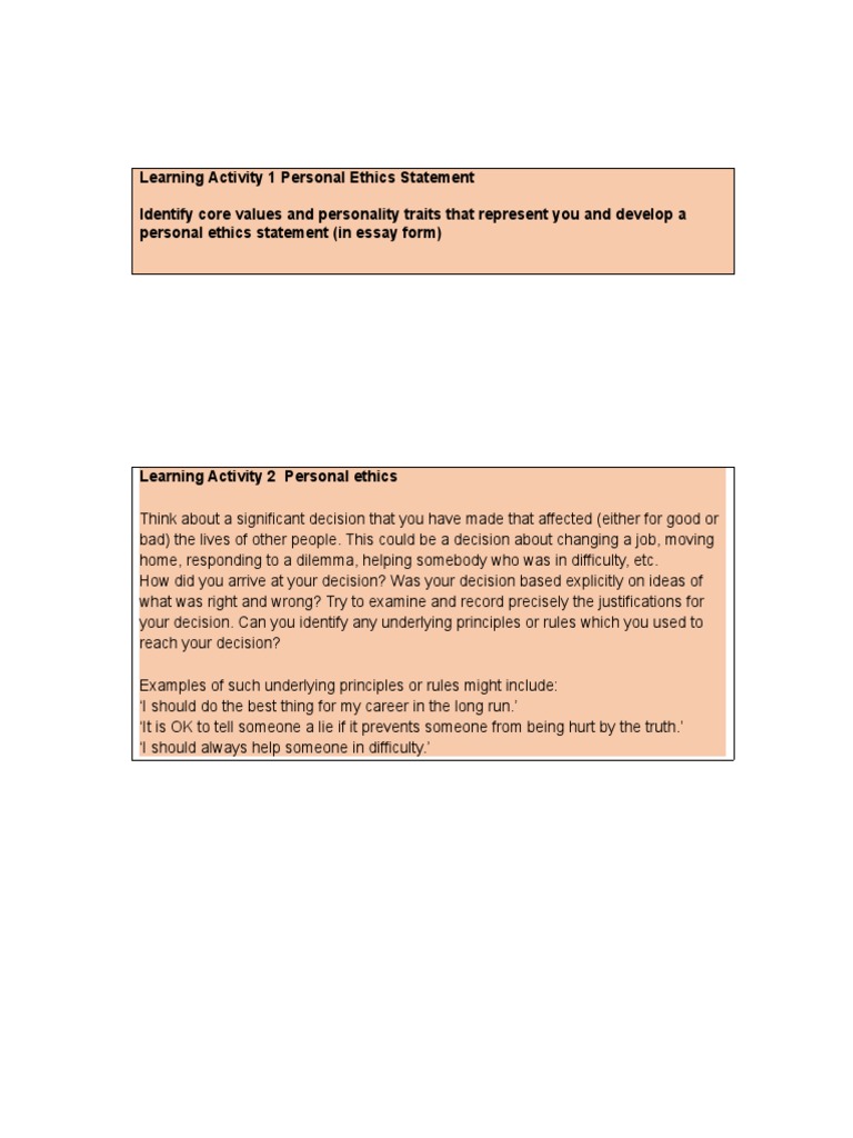 Chapter 4 Learning Activities | PDF
