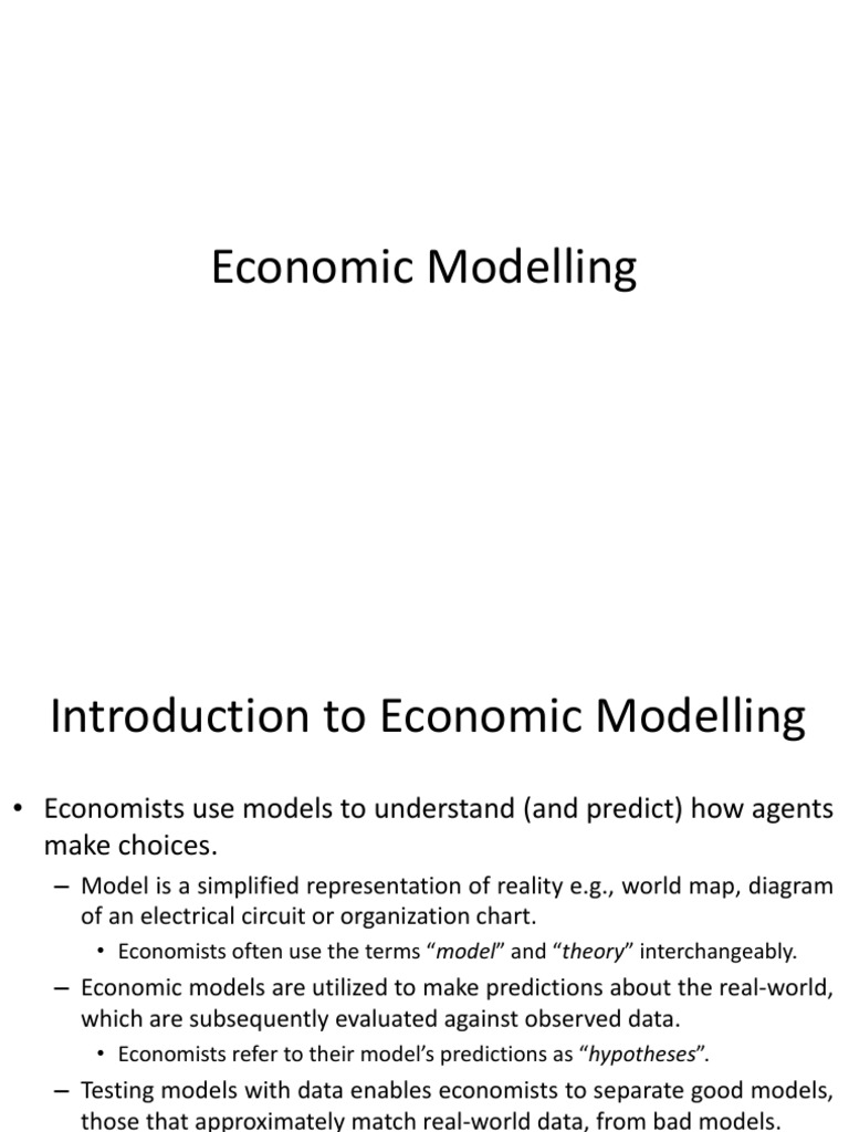 Economic Modelling Slides | PDF | Economics | Economic Model