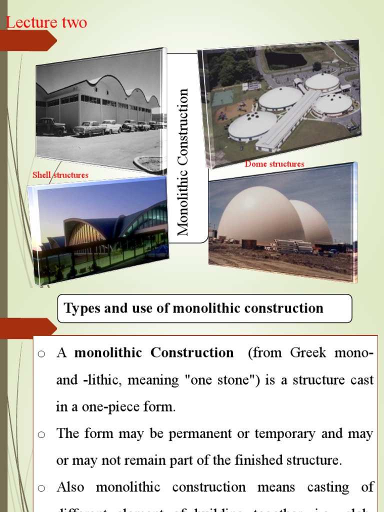 Lecture Two: Shell Structures Dome Structures | PDF | Concrete | Dome